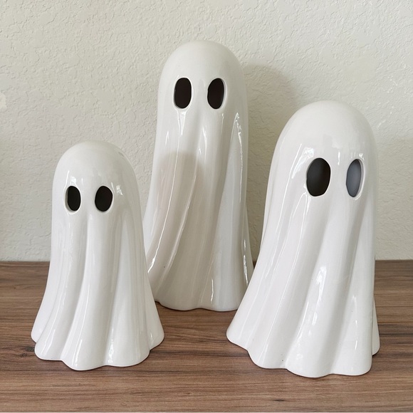 Martha Stewart | Holiday | Martha Stewart White Ceramic Light Up Ghosts ...